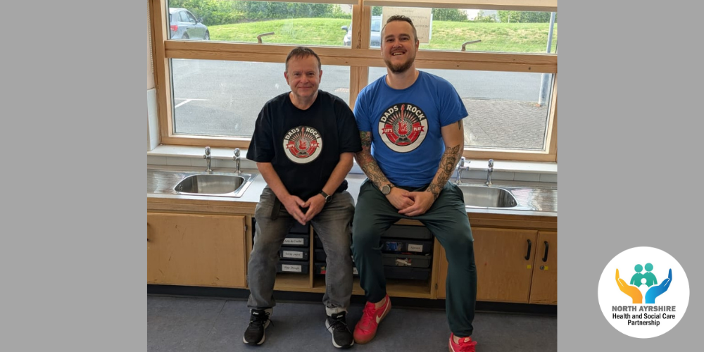 Image shows dads workers John Scally and Ryan Warren